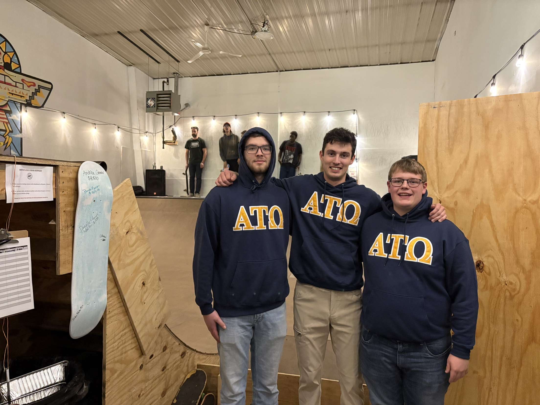 Voulenteering at North Dakota Skateboarding association. • Alpha Tau ...