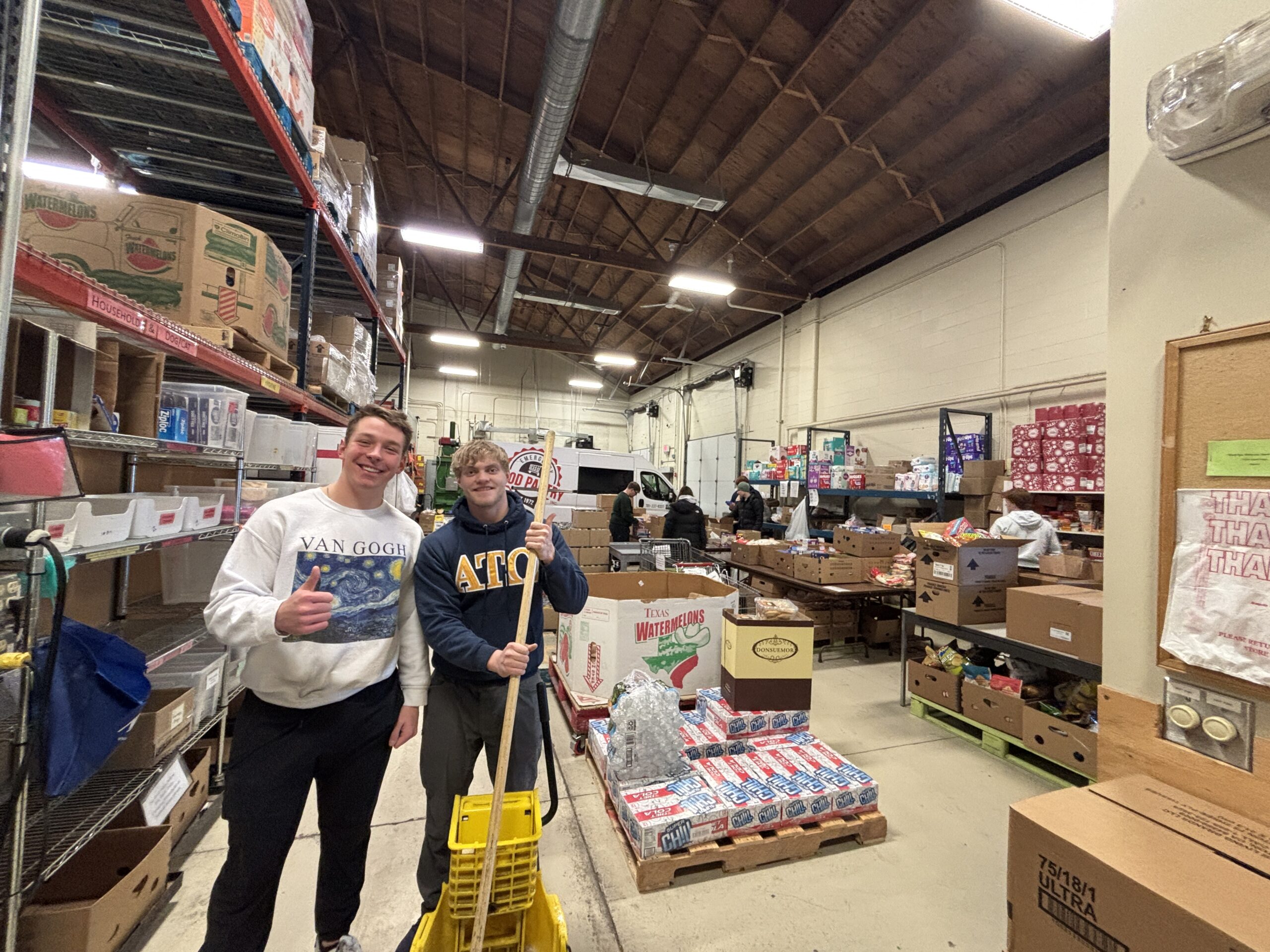 Volunteering at the Emergency Food Pantry! • Alpha Tau Omega • America ...