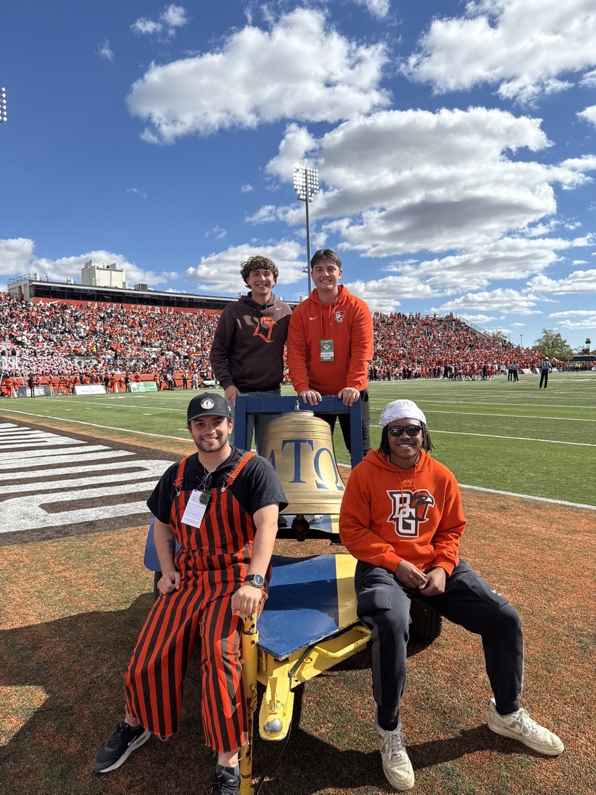 Brothers Ring Ol Alpha Bell at Halftime • Alpha Tau Omega • America's ...